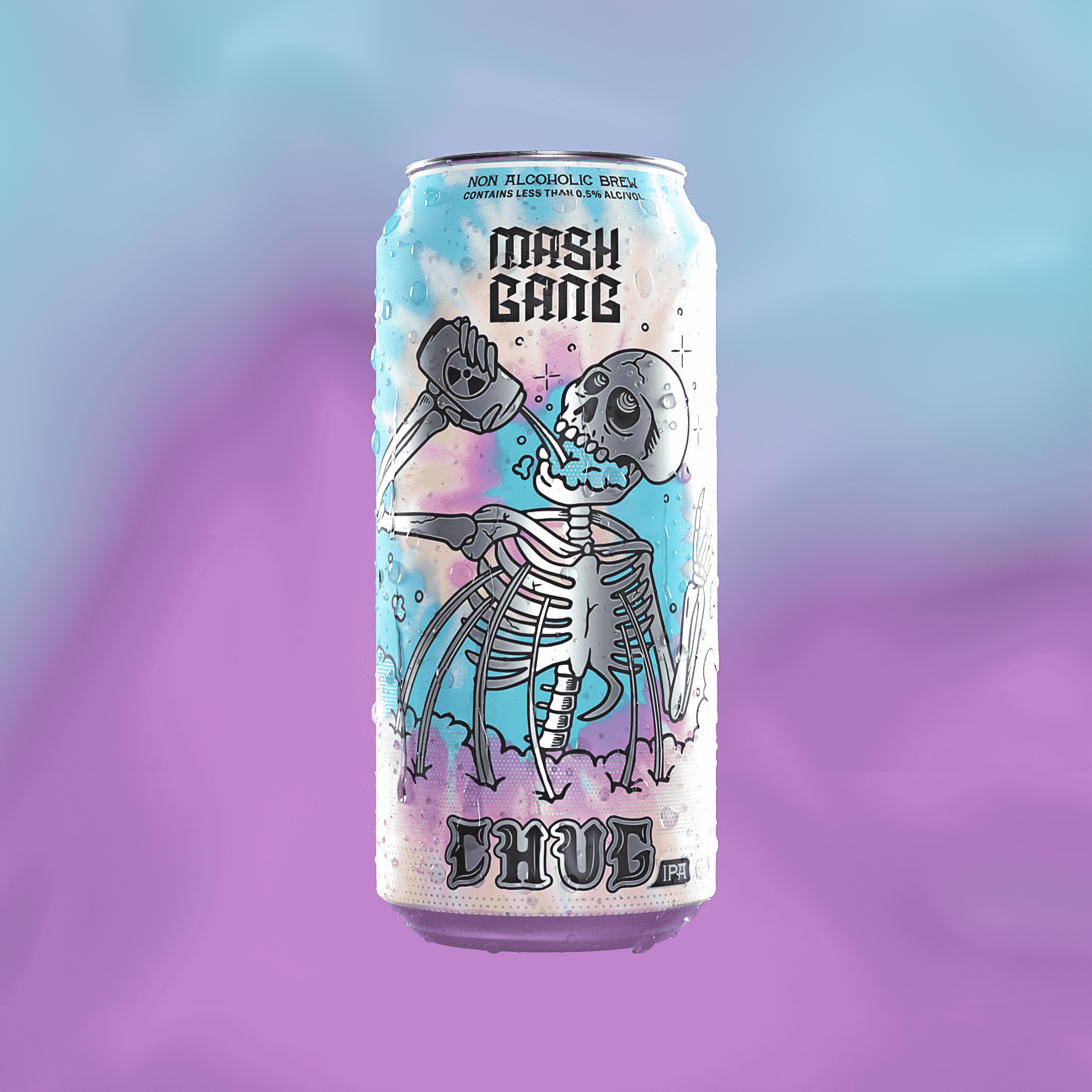 Mash Gang - Chug - Non-Alcoholic Hazy IPA - 16oz - 4 Pack - Mash Gang